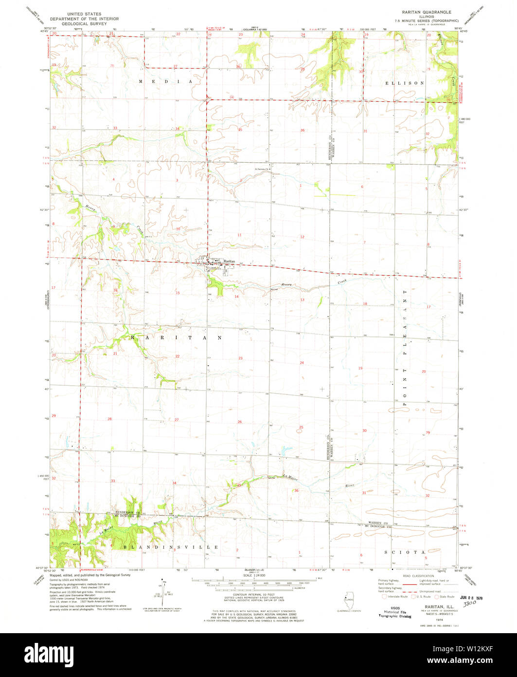 Raritan map hi-res stock photography and images - Alamy