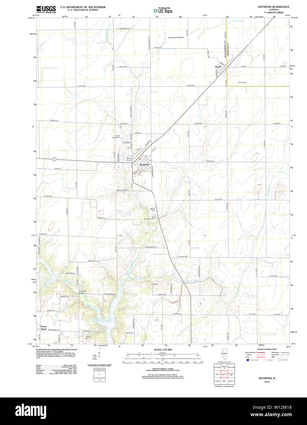 Map of raymond hi-res stock photography and images - Alamy