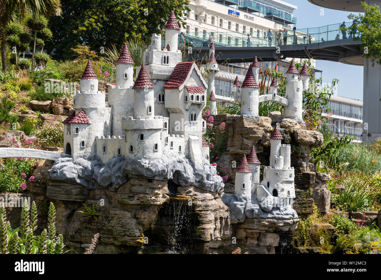 Never Never Land fairy castles and waterfall on Western Esplanade ...