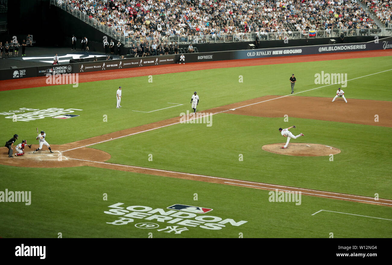 General View during play during the MLB London Series Match at The ...