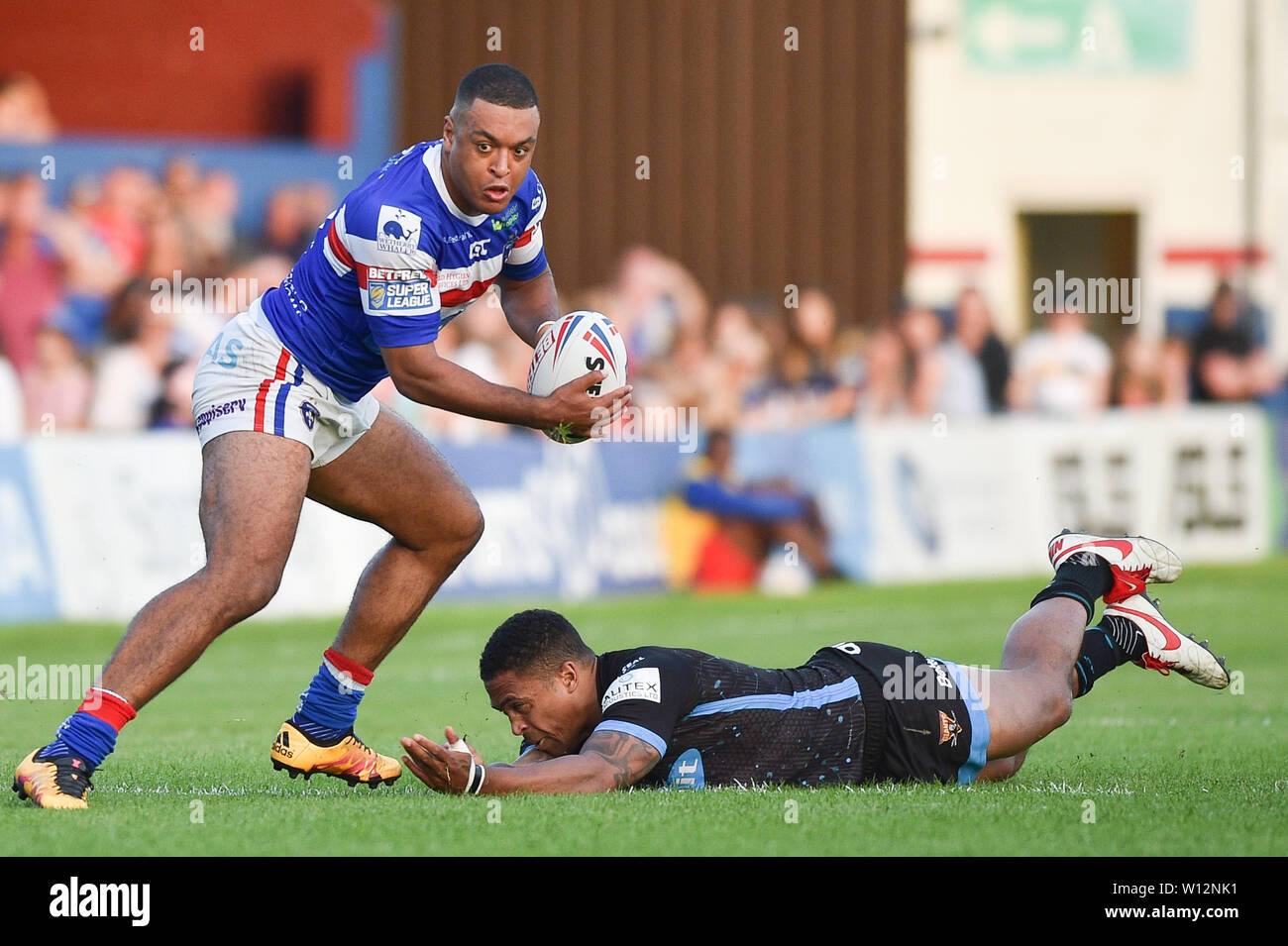 Wakefield, UK, 28 6 2019. 28 June 2019. Mobile Rocket Stadium ...