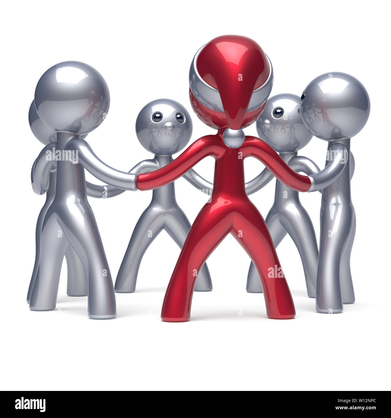 Santa hat man character leader stylized Christmas New Year's Eve ...