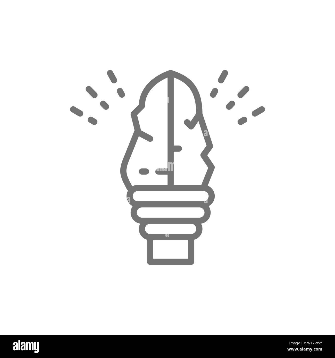 Vector primal spear, prehistoric weapon line icon Stock Vector Image ...