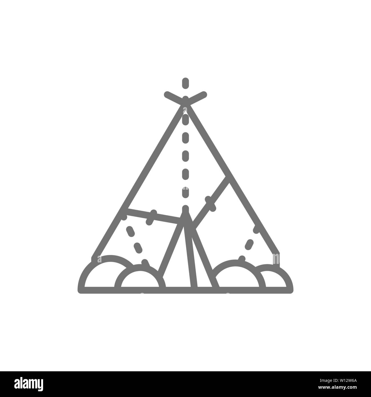 Traditional aboriginal shelter Black and White Stock Photos & Images ...