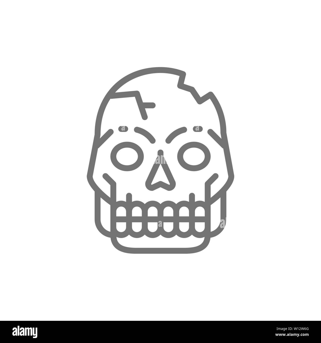 Human ancient bones icon Cut Out Stock Images & Pictures - Alamy