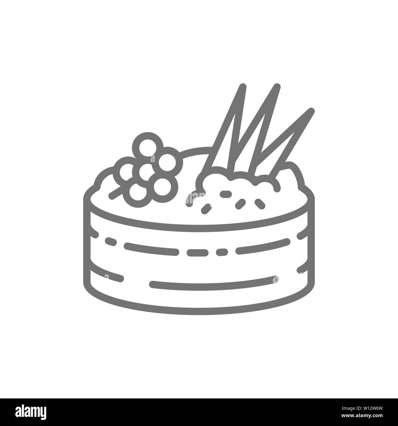 Caviar maki Black and White Stock Photos & Images - Alamy