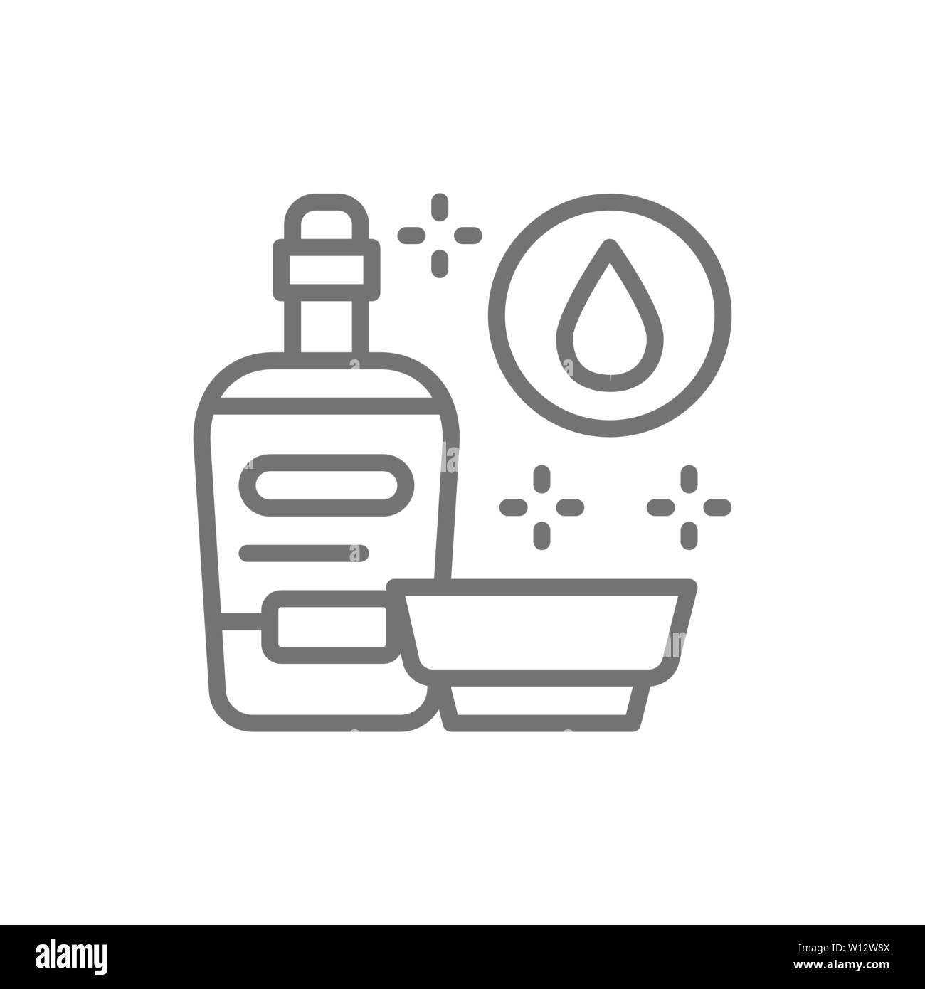 Vector soy sauce, liquid seasoning line icon Stock Vector Image & Art ...