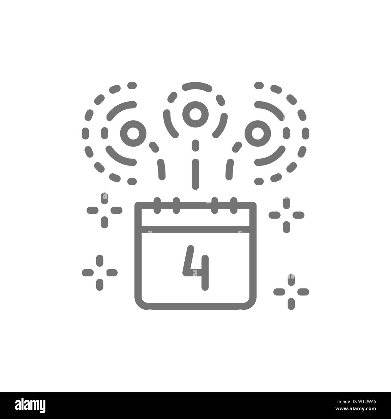 4th july new york fireworks Black and White Stock Photos & Images - Alamy