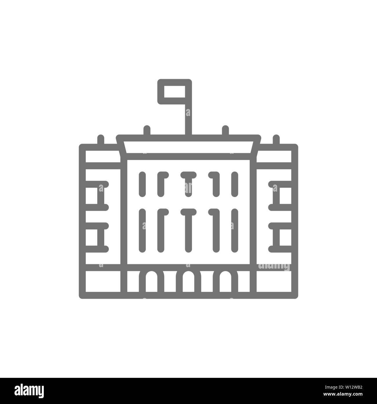Lined by some of its historical buildings Stock Vector Images - Alamy