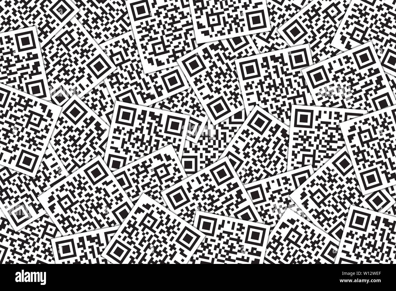QR Code Background. Quick Response Code for Supermarket, E-commerce ...