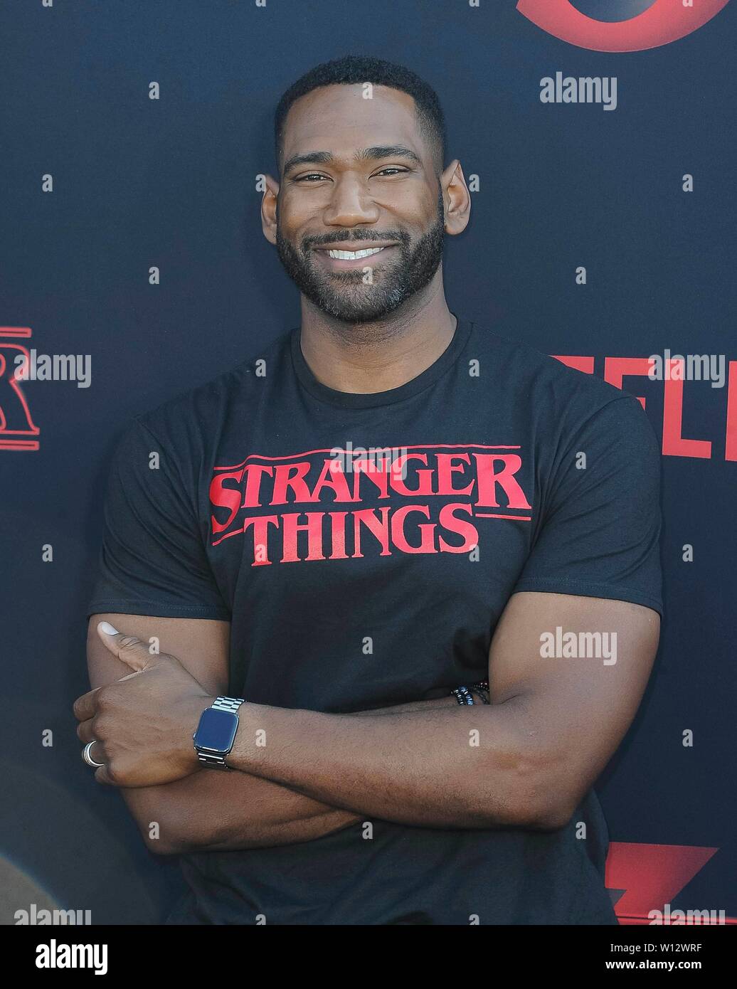 Anthony Alabi attends the 'Stranger Things' Season 3 World Premiere at ...