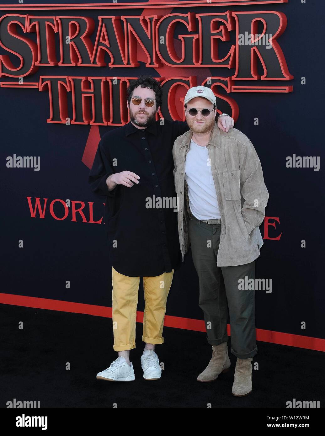 Kyle Dixon (l) and Michael Stein attend the 'Stranger Things' Season 3 ...