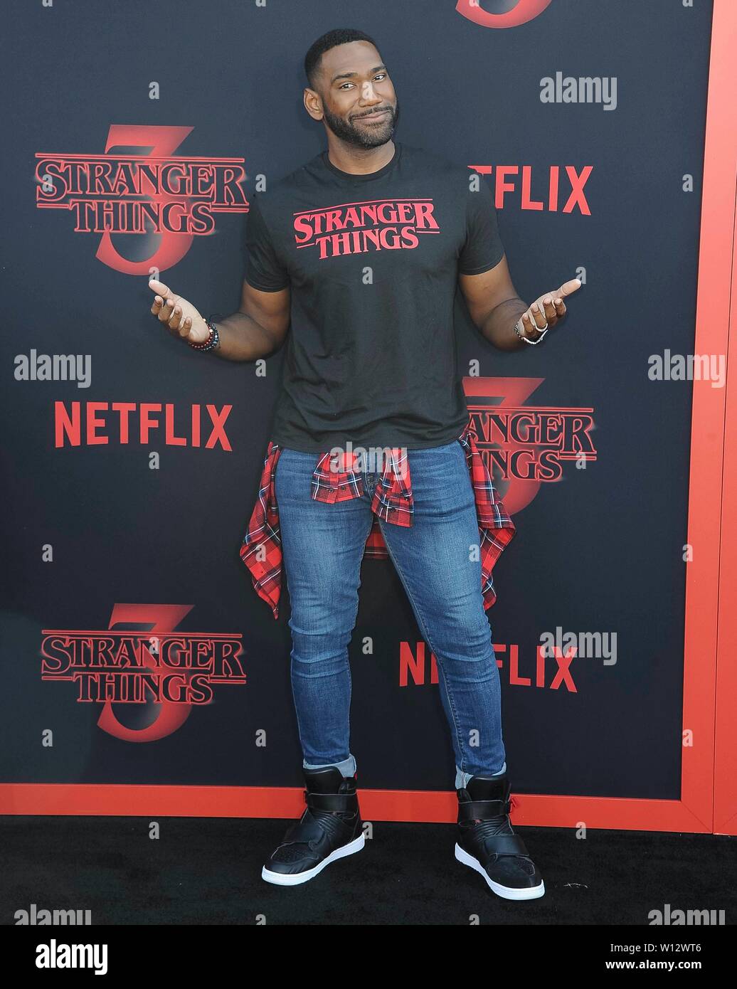 Anthony Alabi attends the 'Stranger Things' Season 3 World Premiere at ...