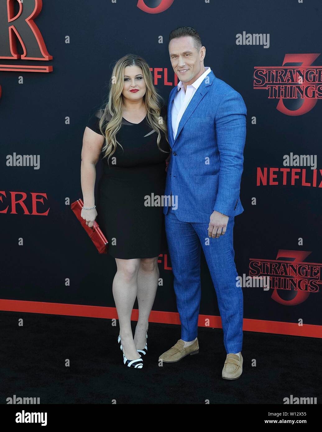 Andrey Ivchenko and guest attend the 'Stranger Things' Season 3 World ...