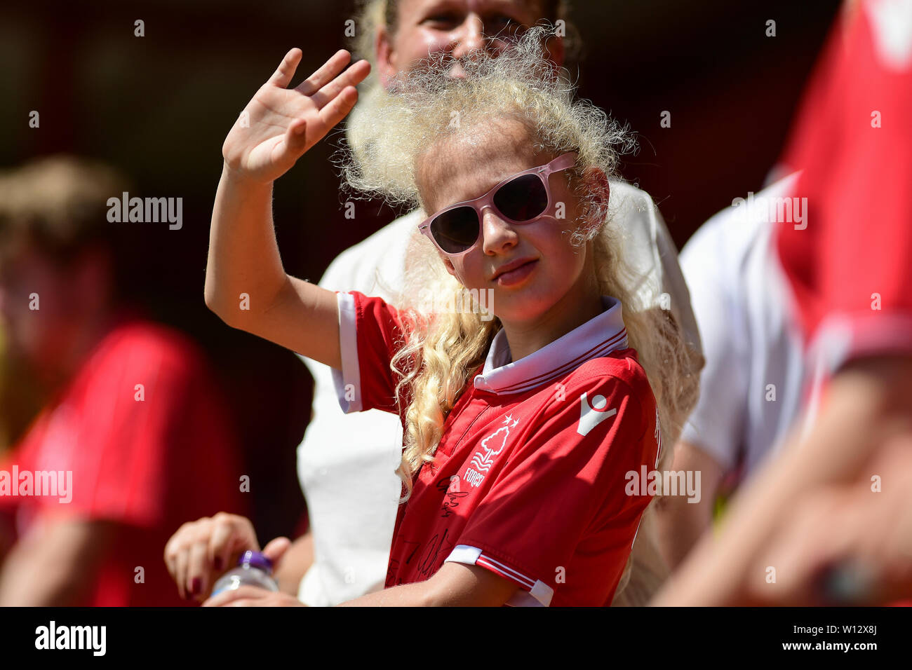 Forest supporter during the Pre-season Friendly match between Alfreton ...