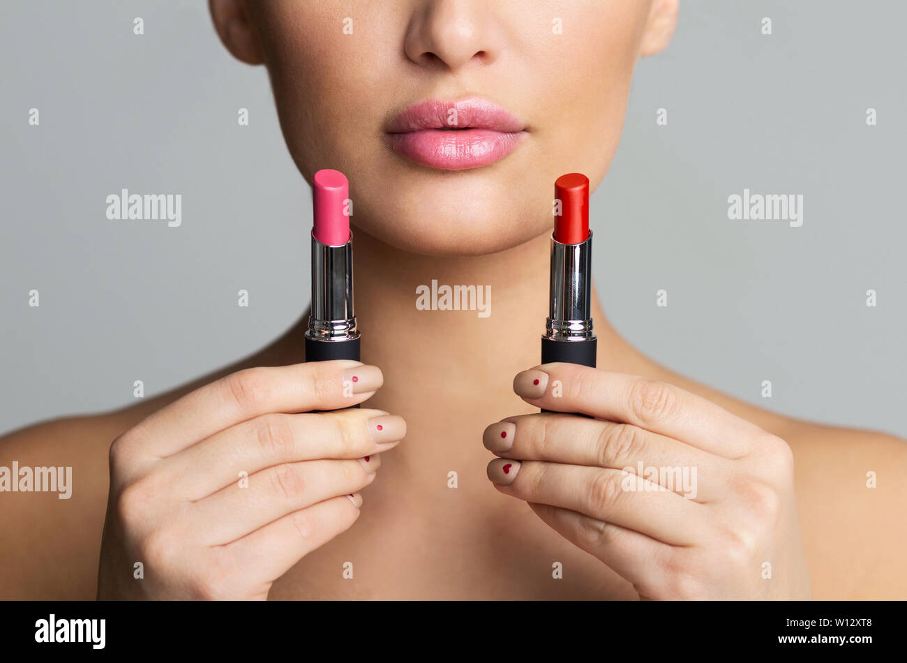 Pure Red Lipstick High Resolution Stock Photography and Images - Alamy