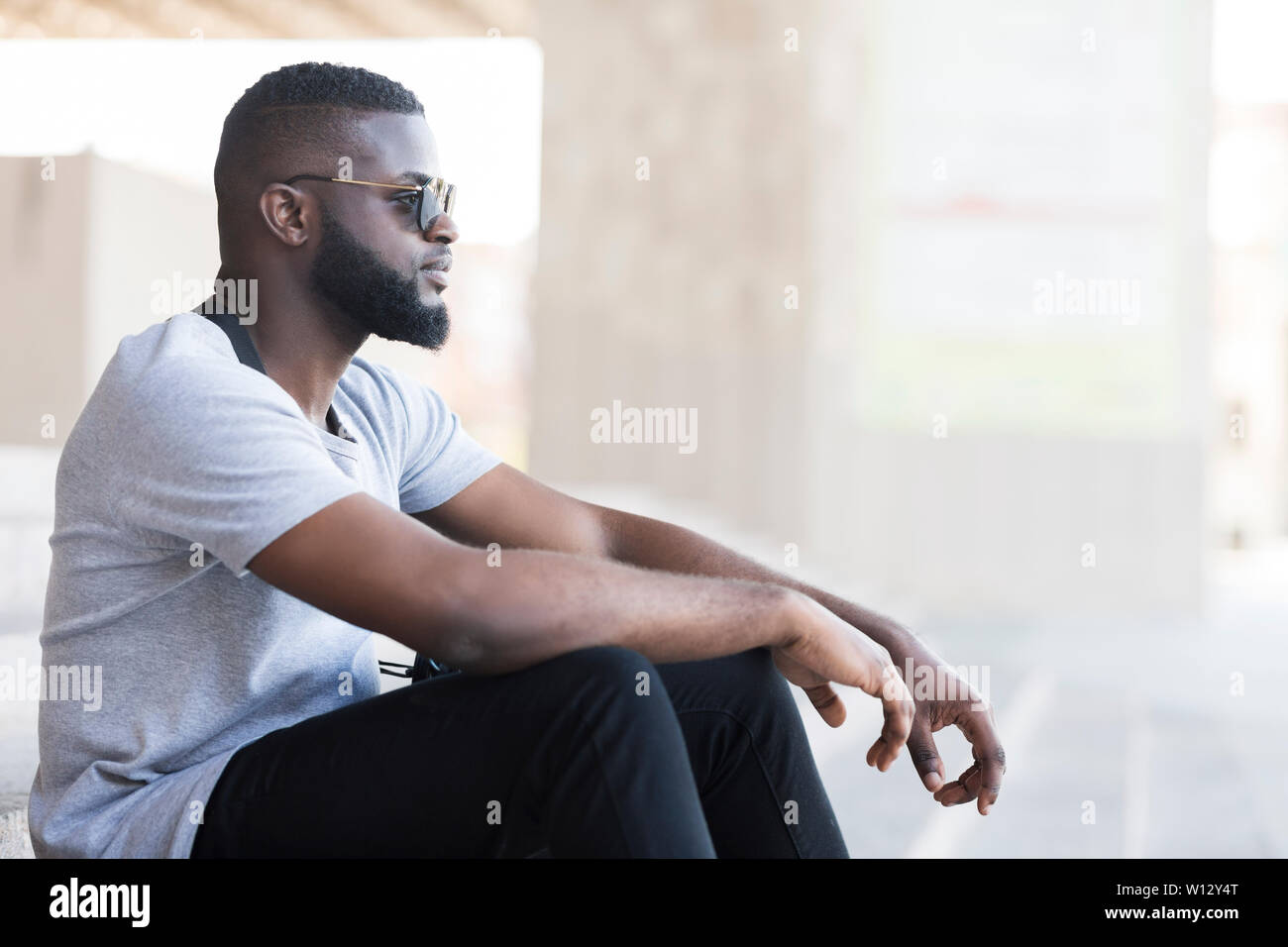 Confident african man hi-res stock photography and images - Alamy