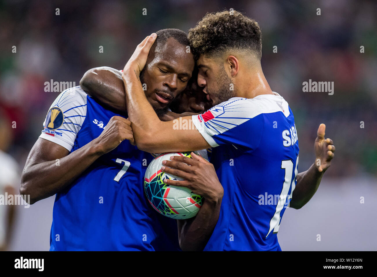 Houston, TX, USA. 29th June, 2019. Haiti forward Herve Bazile (7 ...