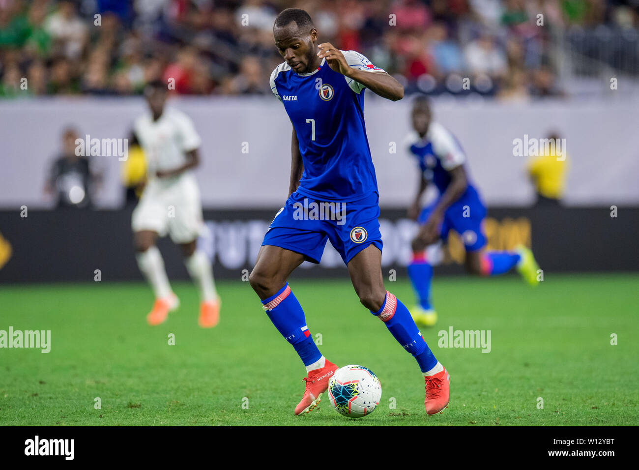 Houston, TX, USA. 29th June, 2019. Haiti forward Herve Bazile (7 ...