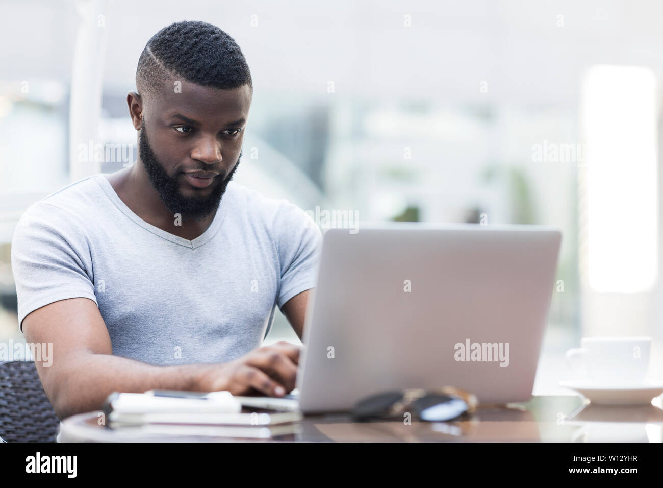One concentrated young black hi-res stock photography and images - Alamy