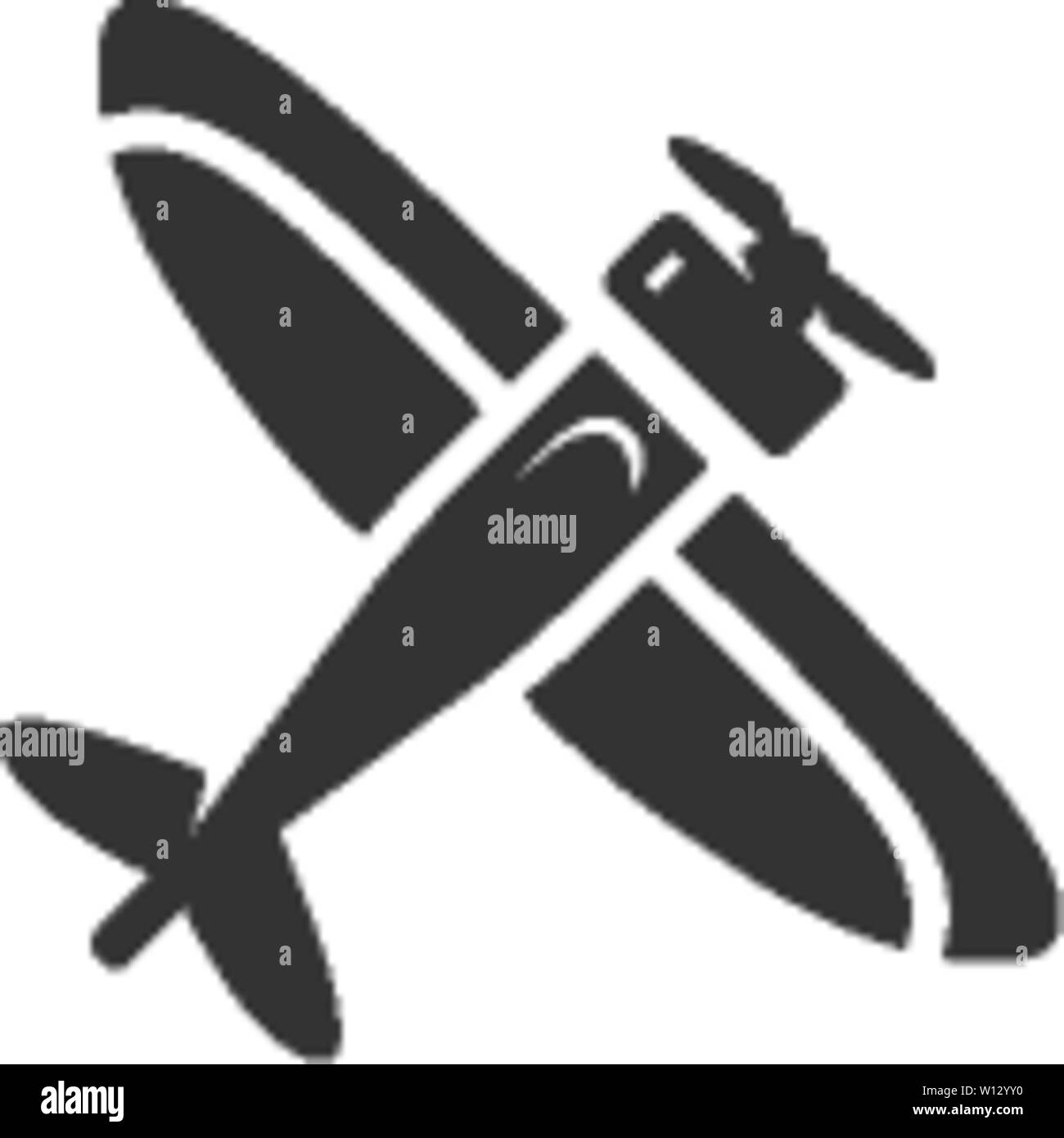 In cockpit vintage aircraft Stock Vector Images - Alamy