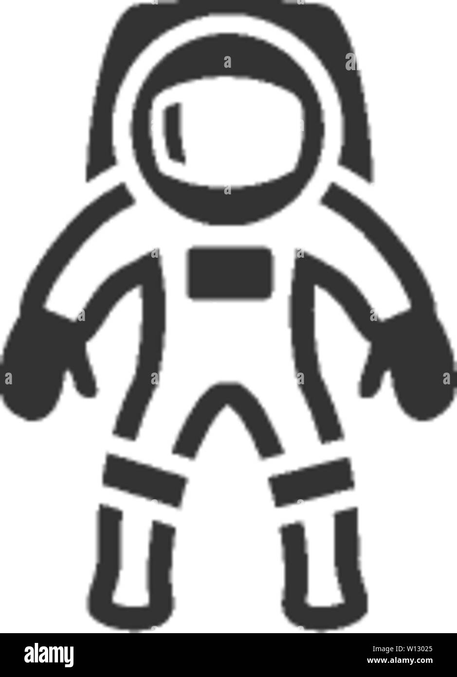 Astronaut icon in single grey color. Space exploration, protective gear ... Astronaut icon in single grey color. Space exploration, protective gear ...