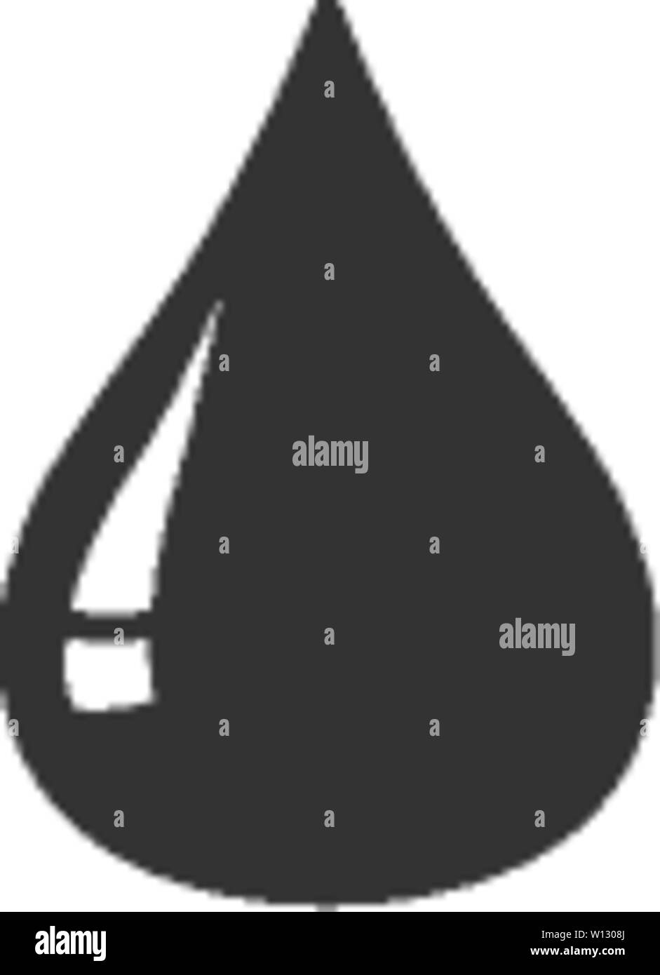 Blood drop icon in single grey color. Medical healthcare donor Stock ...
