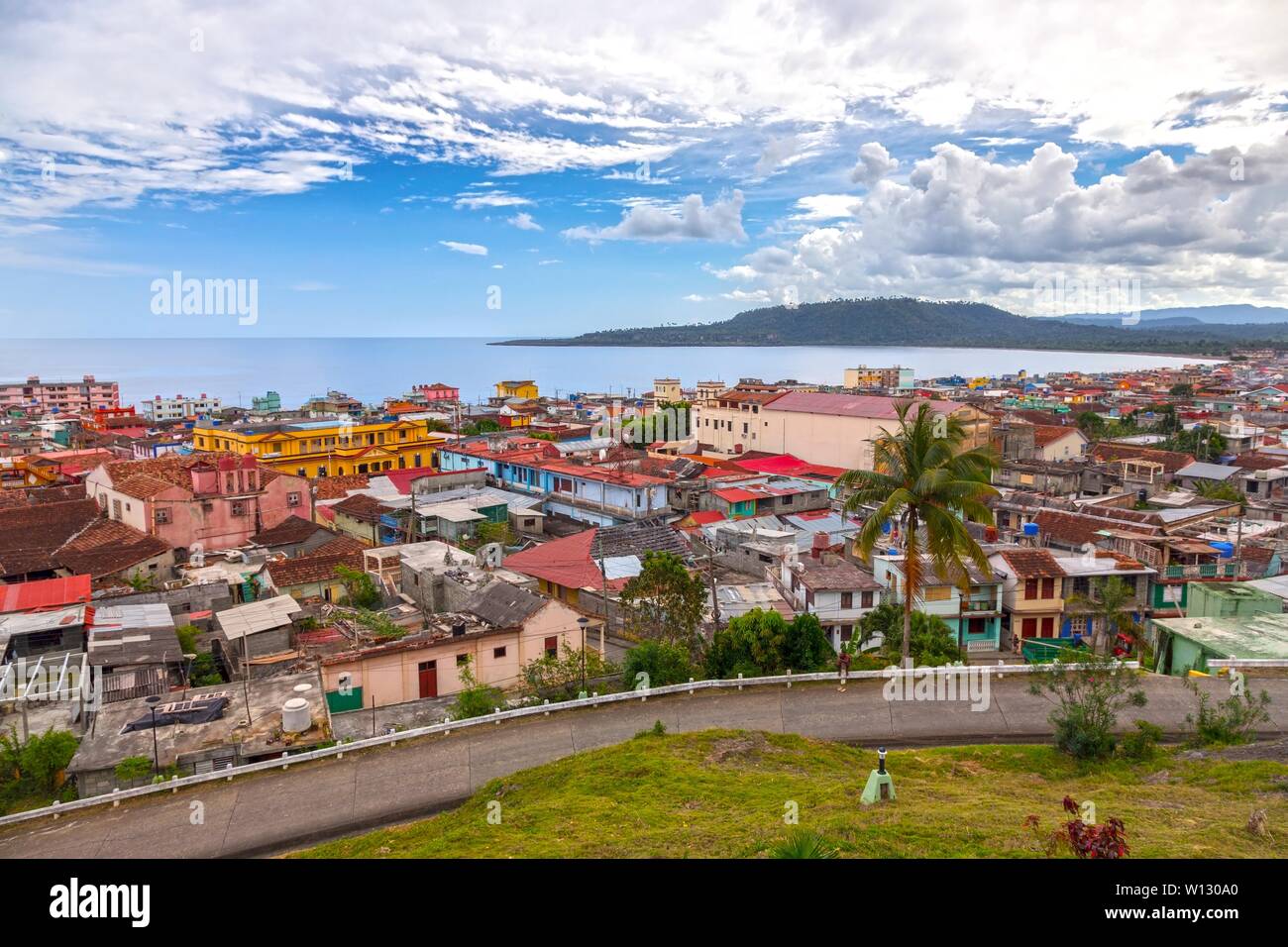 Scenic Aerial Landscape View of Residential Houses with Dramatic Sky ...