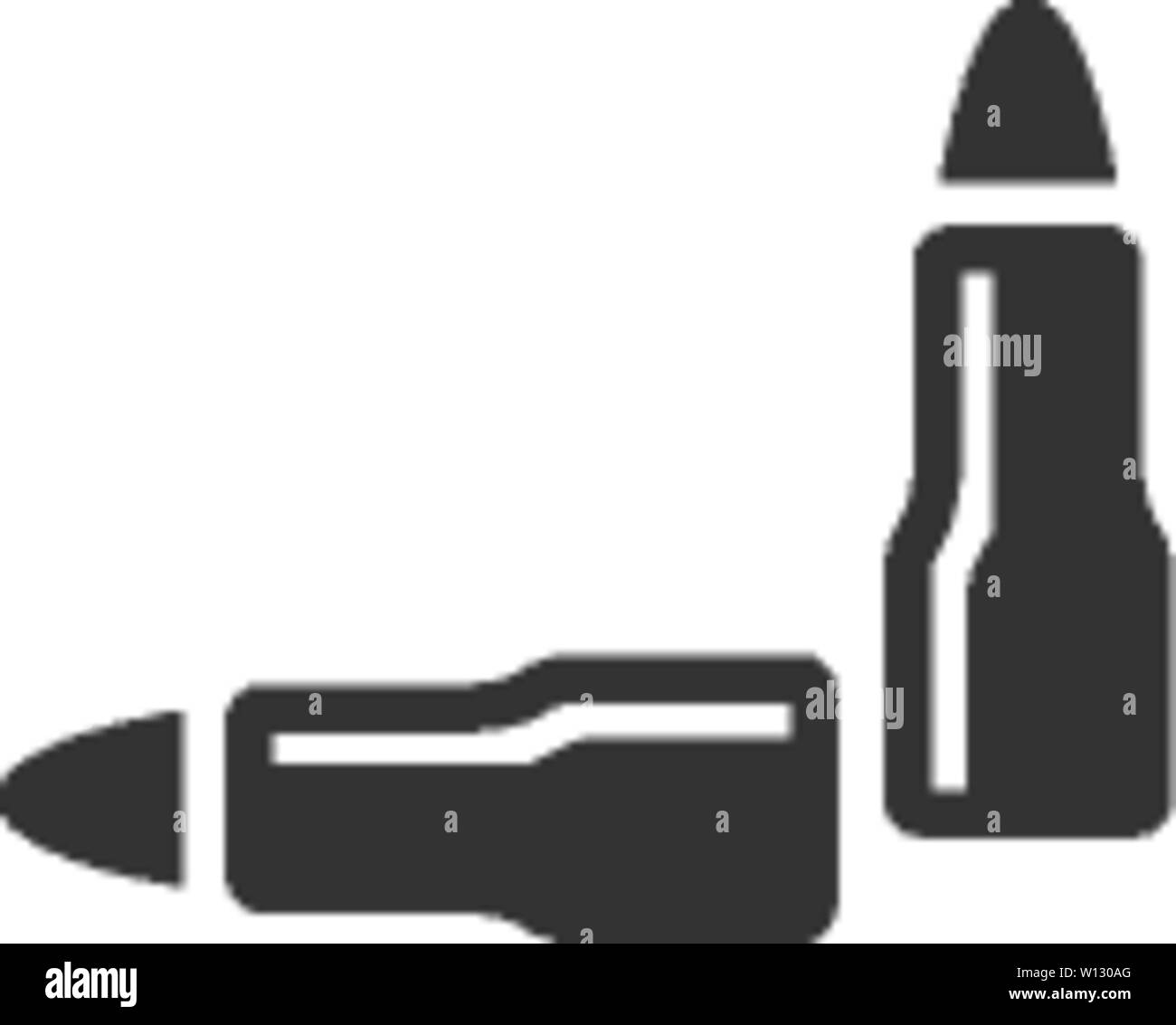 Cartridge bullet ammunition military Black and White Stock Photos ...