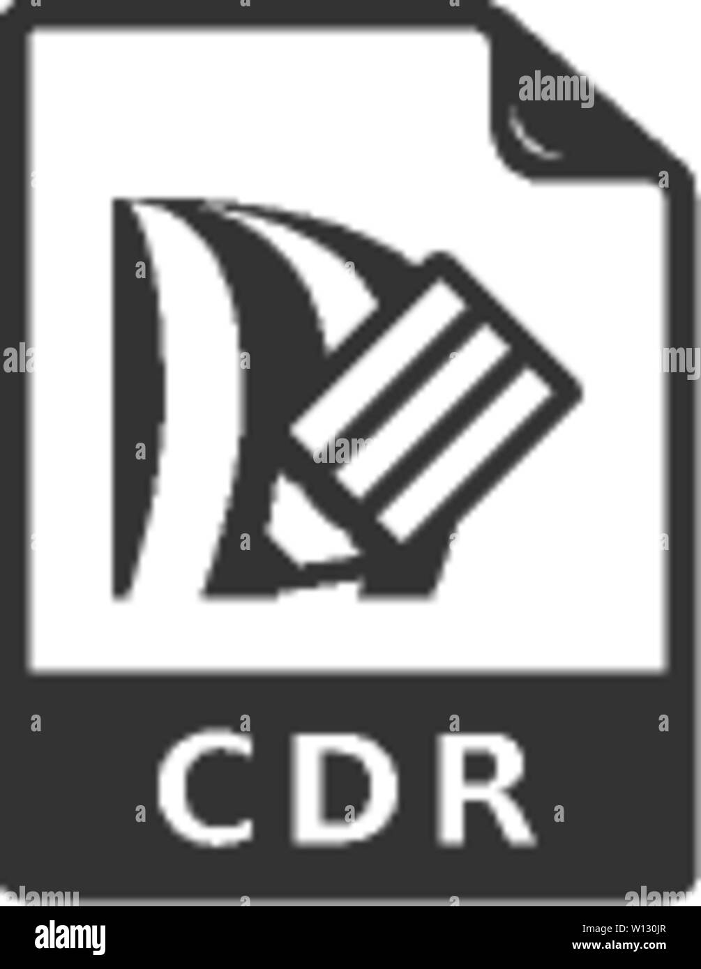 Drawing file format icon in single grey color. Illustration painting ...