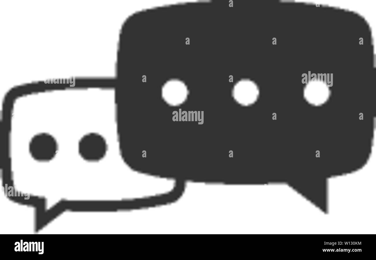 Chat sign icon in single grey color Stock Vector Image & Art - Alamy