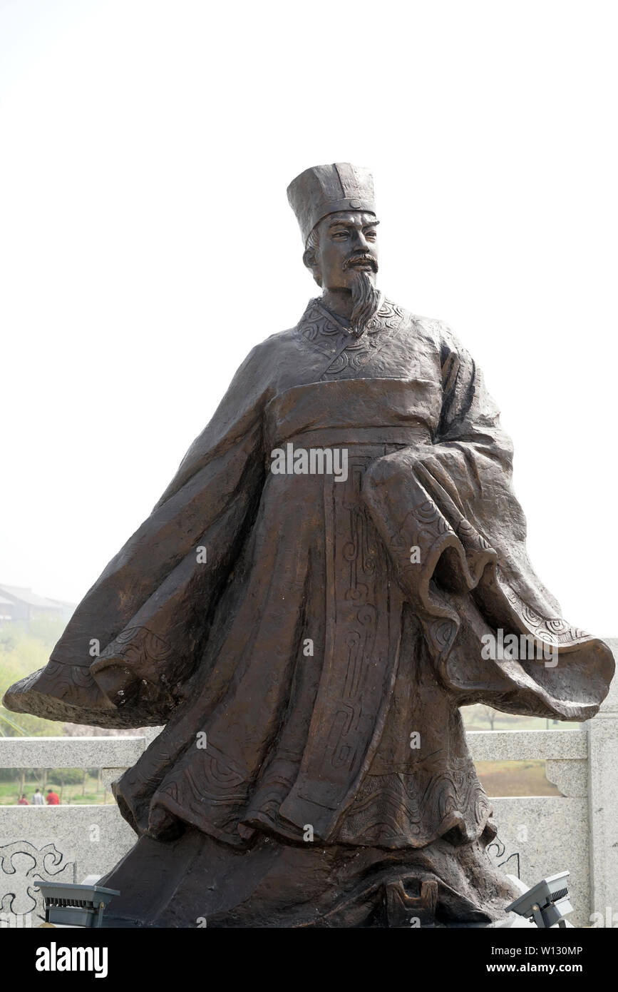 Statues of ancient Qin characters Stock Photo - Alamy