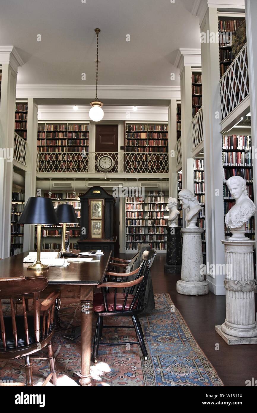The iconic and historic Boston Athenaeum private membership library ...