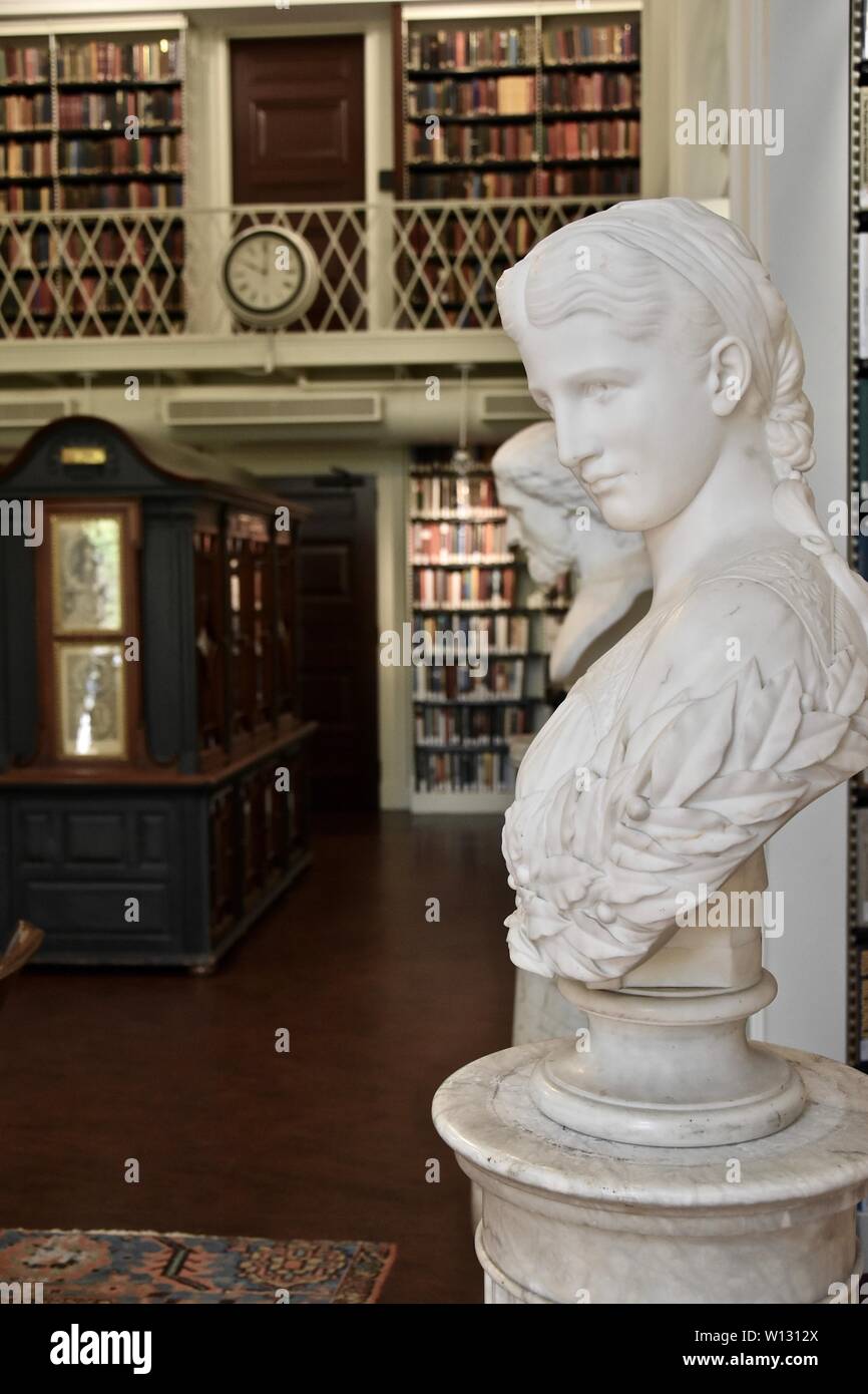 The iconic and historic Boston Athenaeum private membership library ...