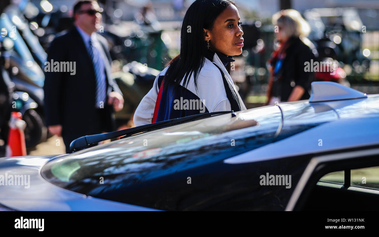 Jan-Michael Quammie on the street during the Paris Fashion Week. (Photo ...