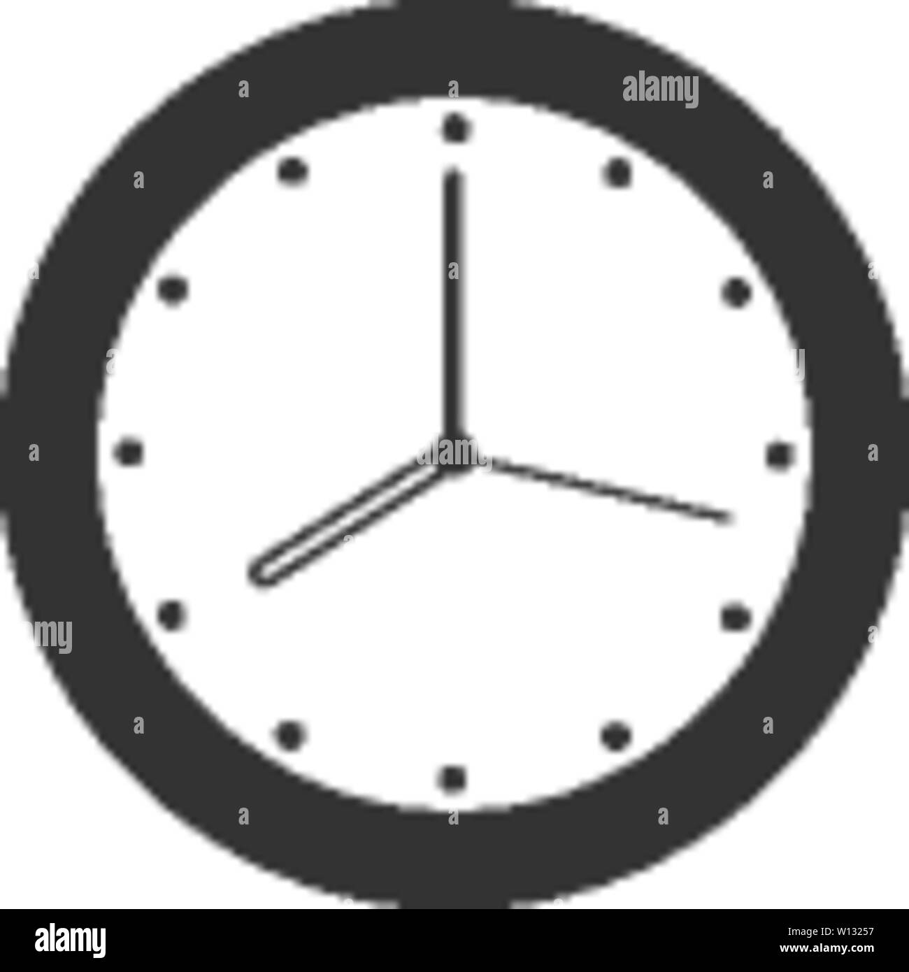 Clock icon in single color. Alarm waking waker morning Stock Vector ...