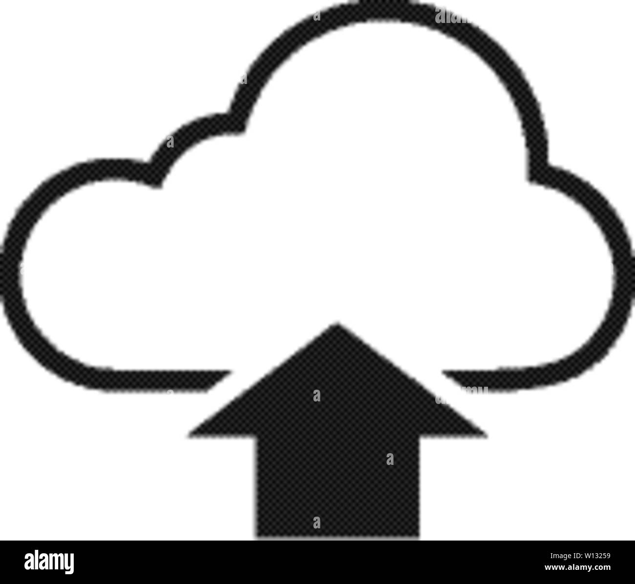 Cloud upload icon in single grey color Stock Vector Image & Art - Alamy