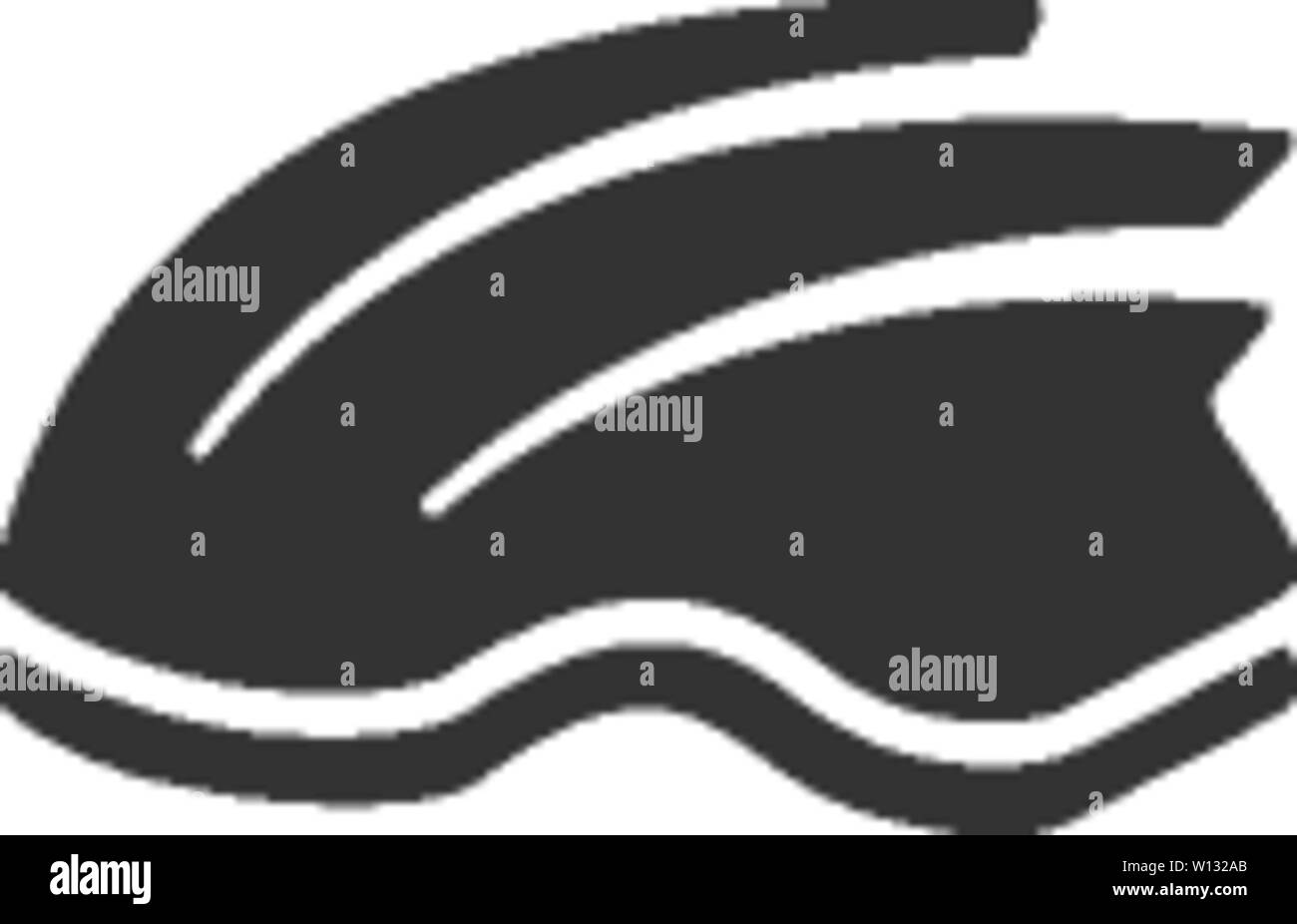 Bicycle helmet icon in single grey color. Sport cycling protection ...