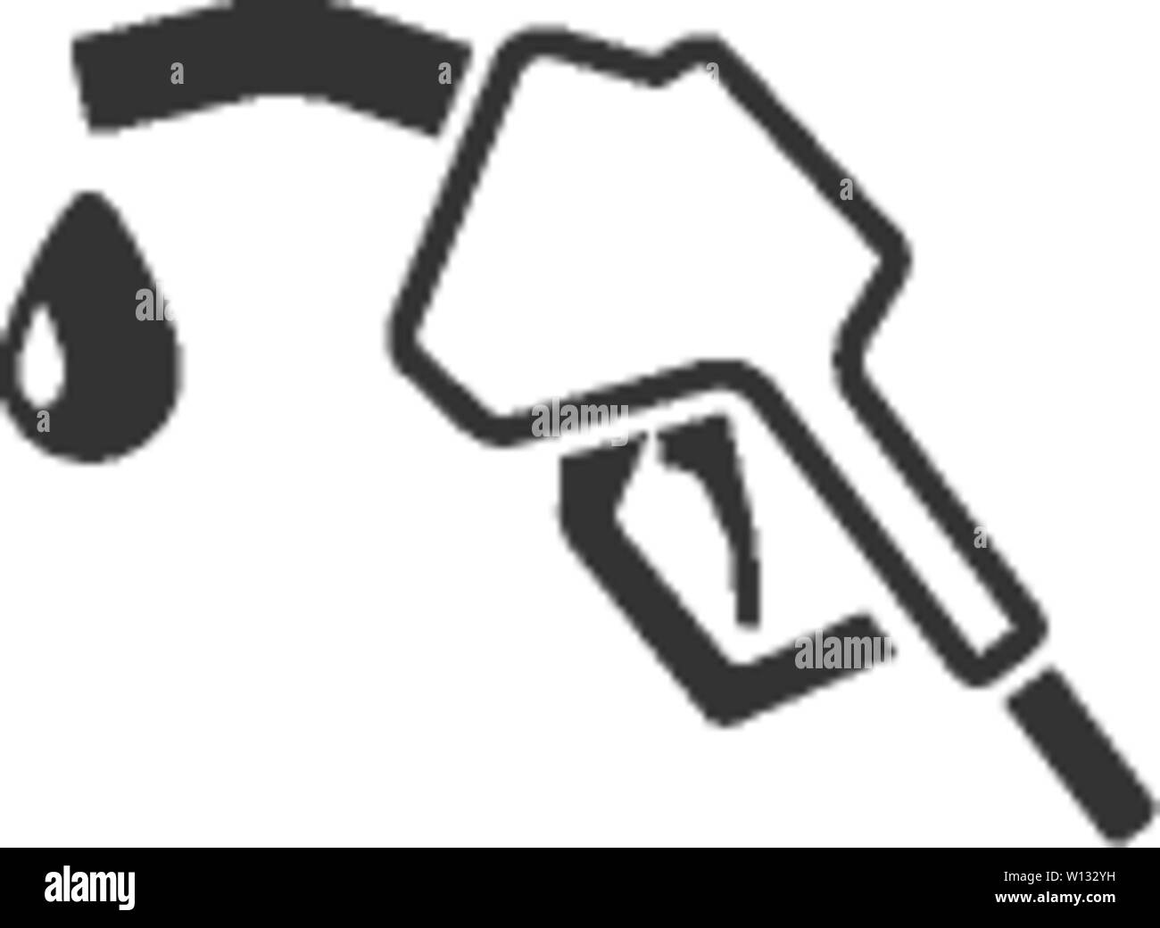 Gas dispenser icon in single color. Oil gasoline fuel petroleum ...