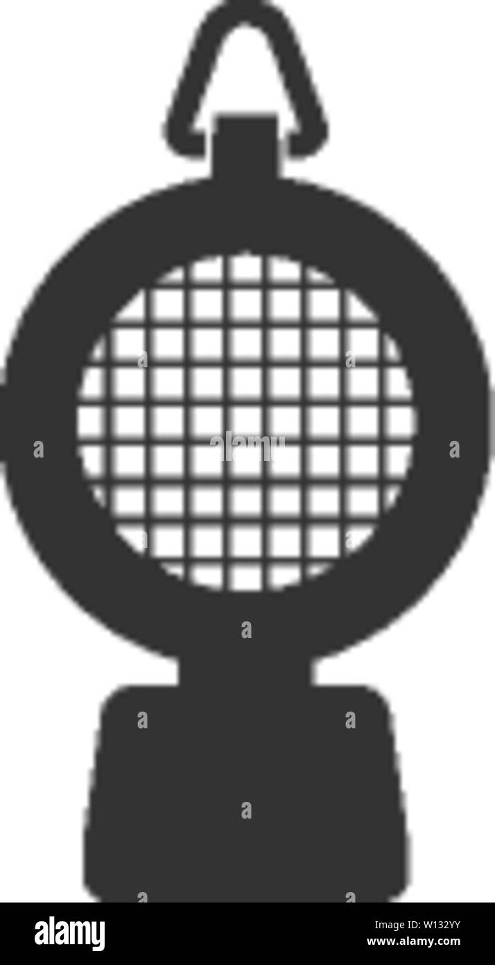 Hazard light icon in single color. Transportation road construction ...