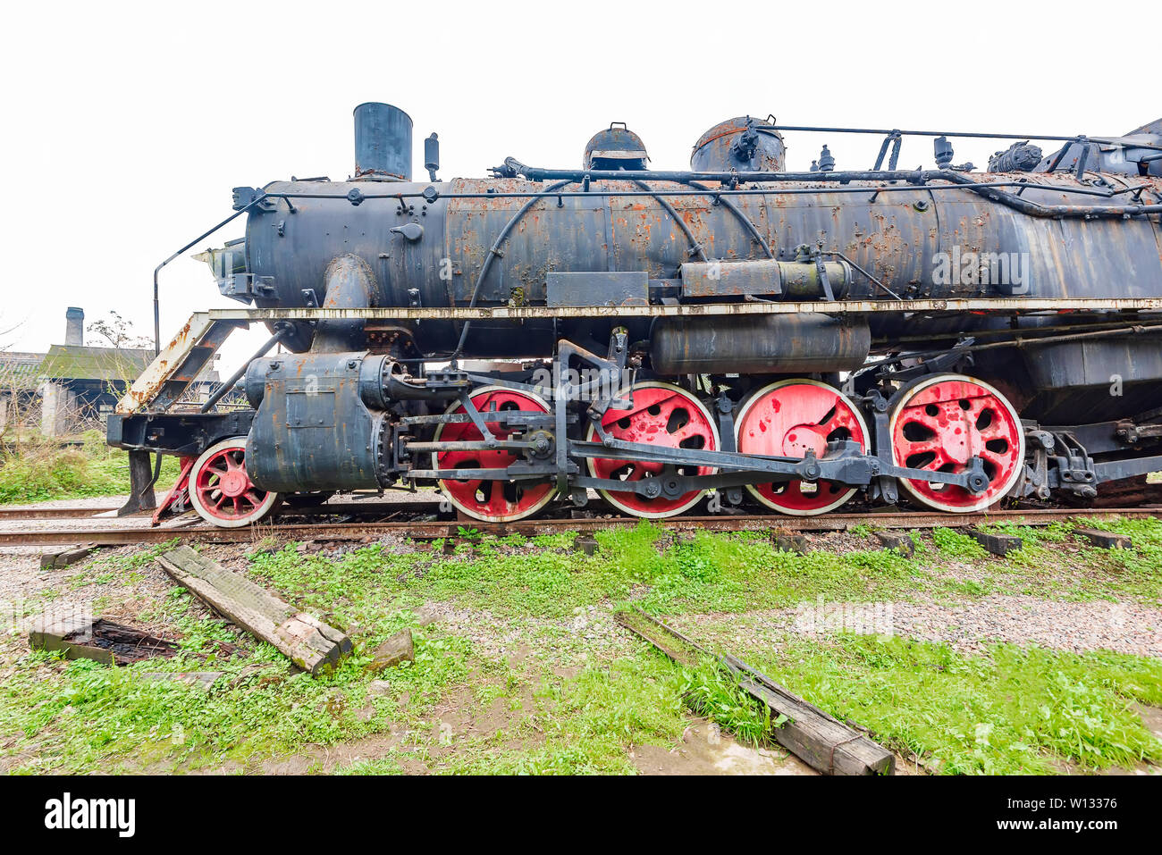 Steam train front Stock Photo - Alamy