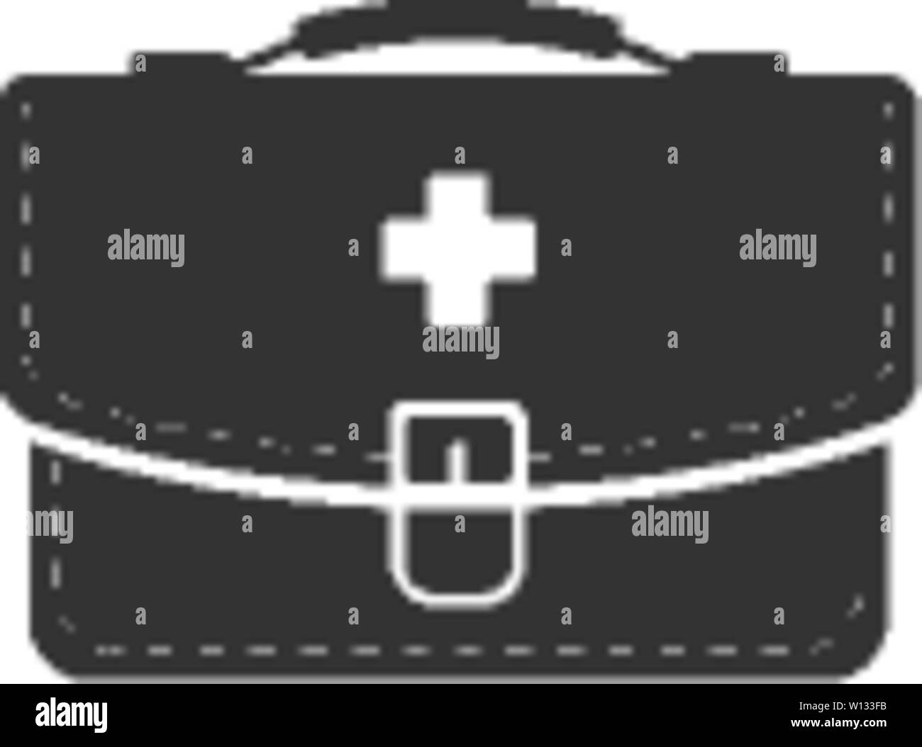 Vintage medical case icon in single grey color Stock Vector Image & Art ...