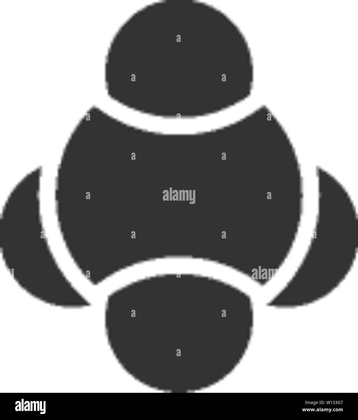 Molecules icon in single color. Pharmacy biology science structure ...