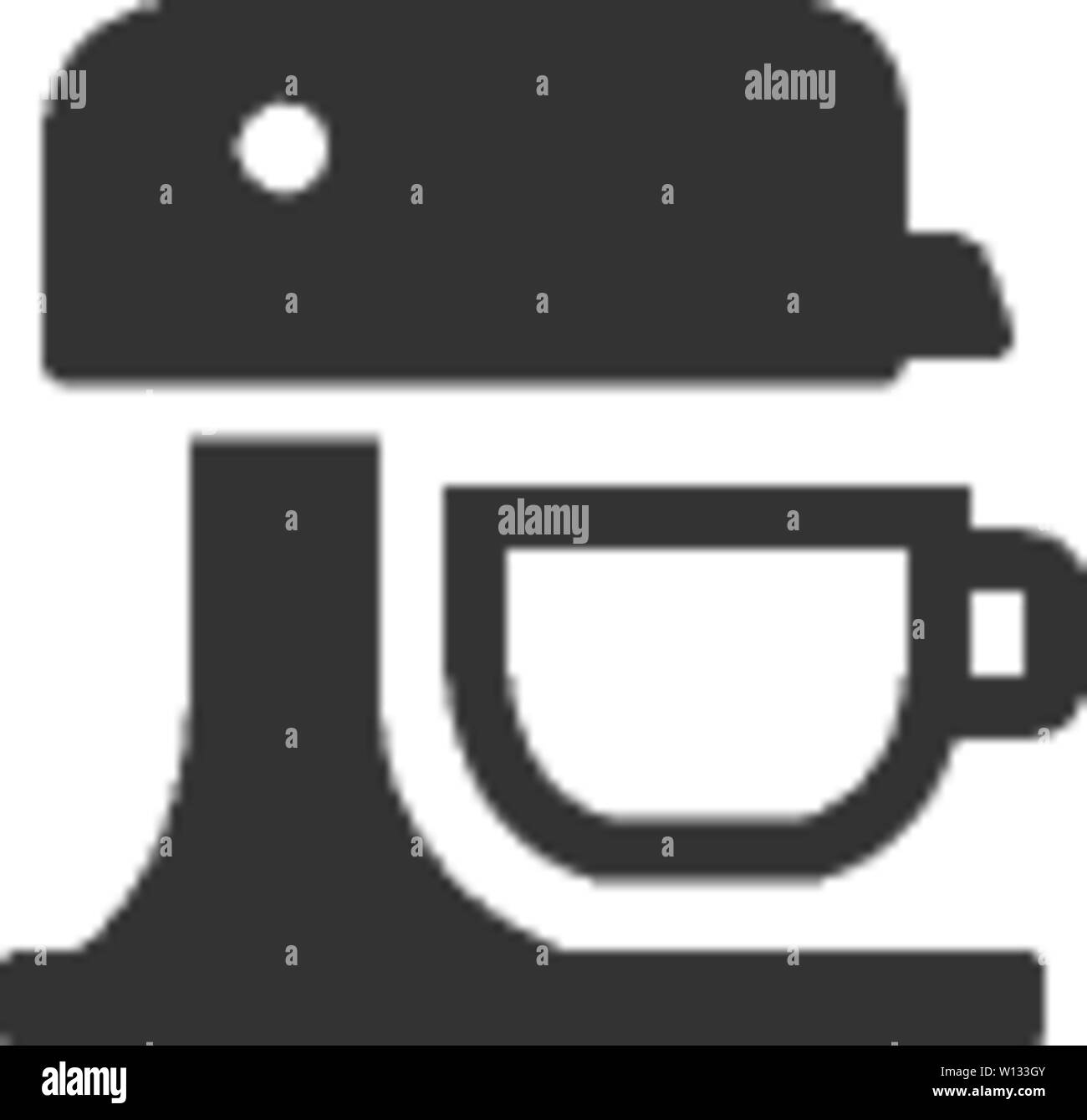 Mixer icon in single color. Cooking baking food cake kitchenware ...