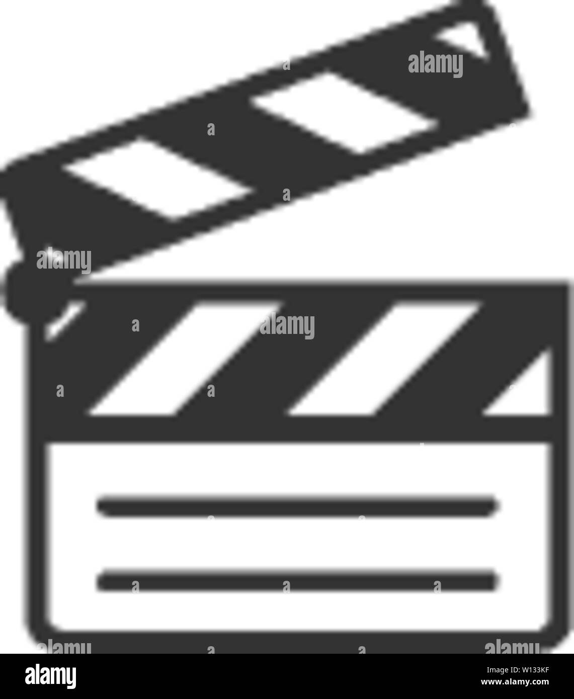 Cinema film icon in single grey color. Symbol records take start Stock ...