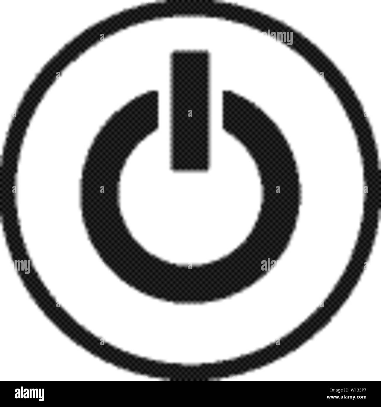 Power button icon in single grey color. On off, electronic Stock Vector ...