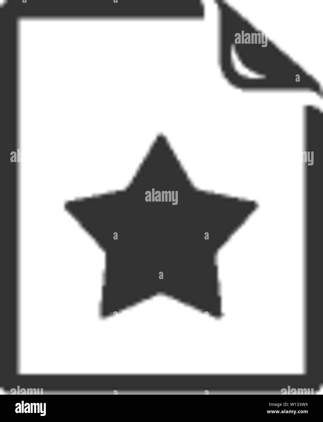 Favorite icon in single color. Bookmark web page like award achievement ...