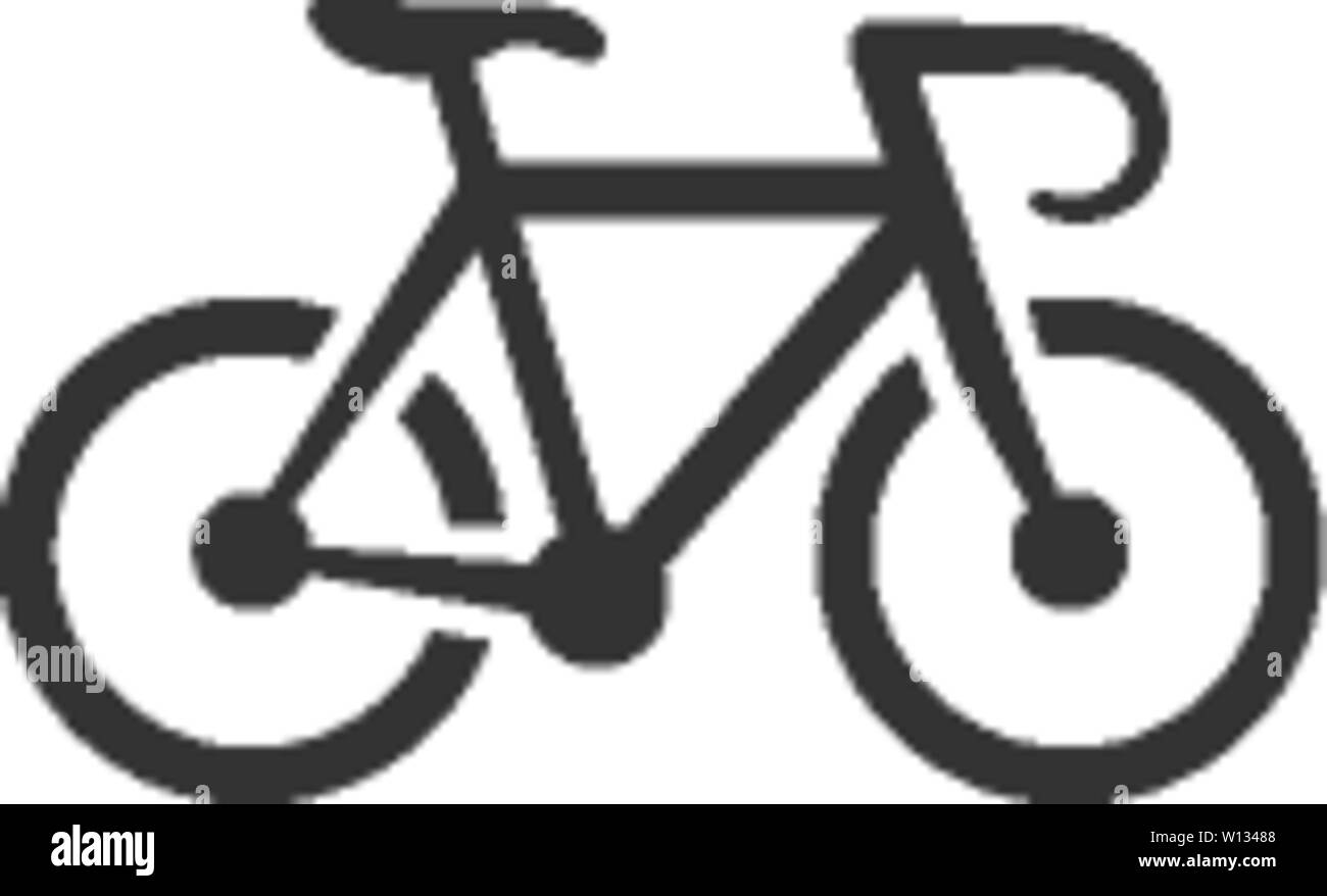 Road bicycle icon in single grey color. Sport, race, cycling, speed ...