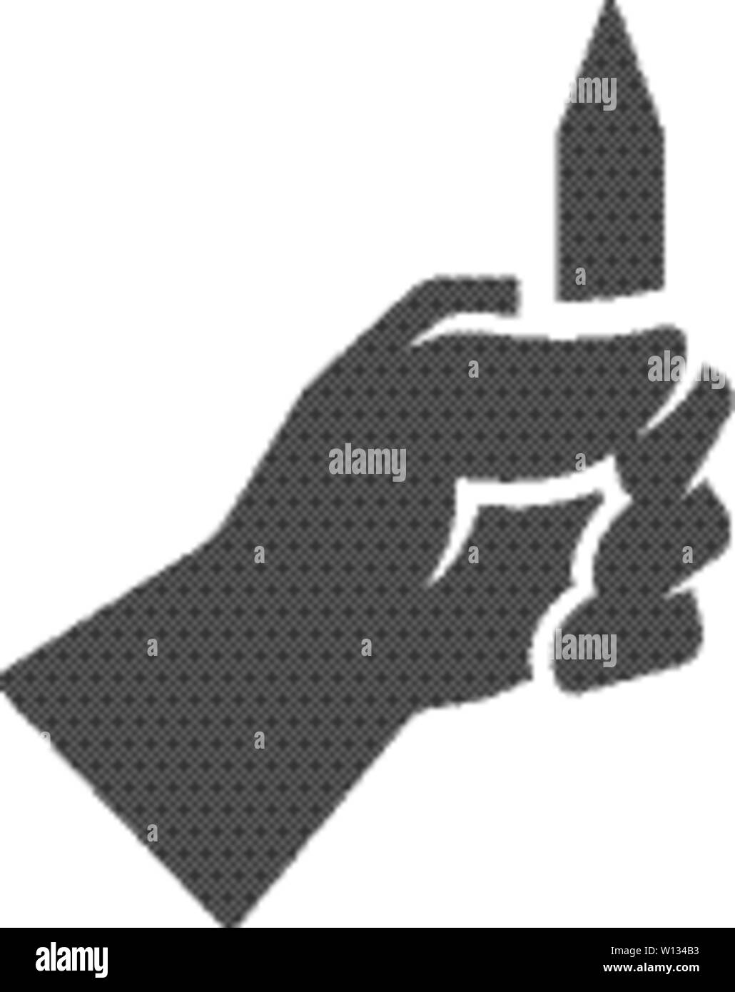 Pencil measure icon in single grey color. Painting, scaling, artist ...