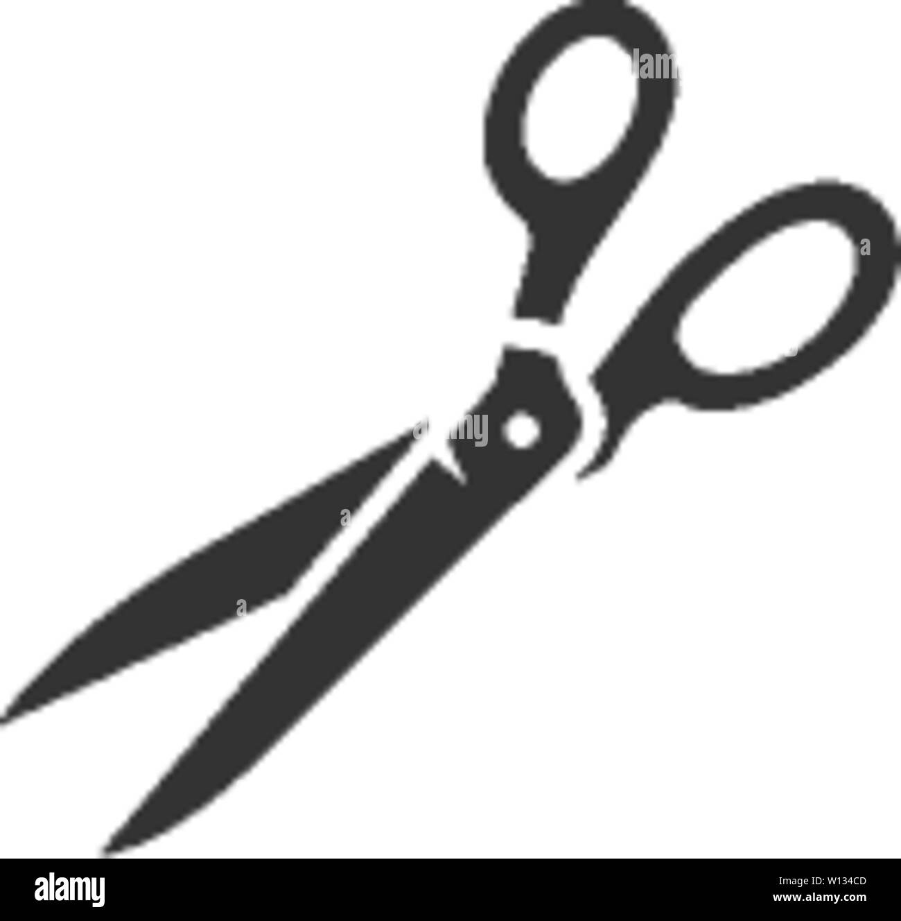 Scissor icon in single grey color. Tailor dressmaker fashion couture ...